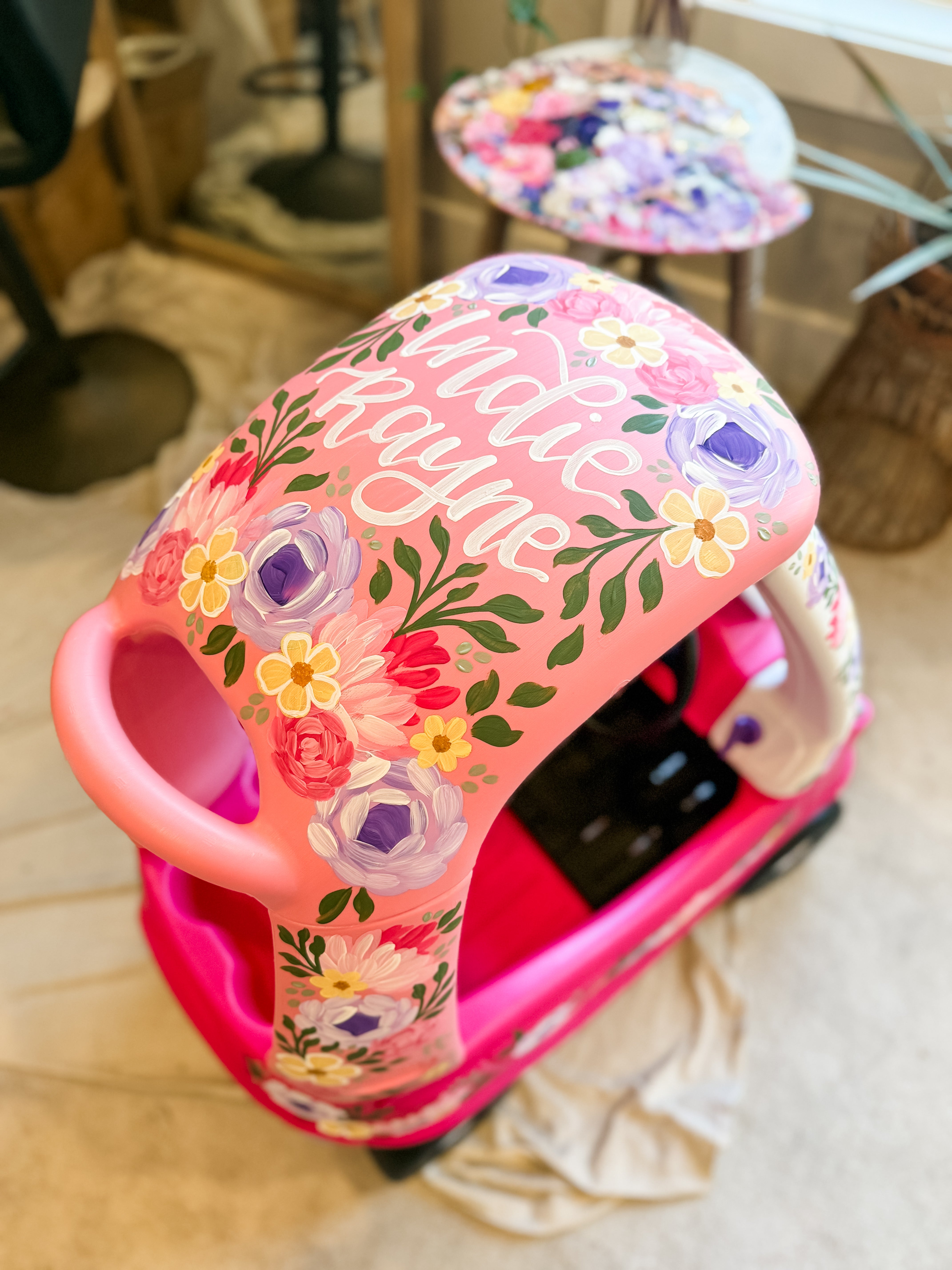 Custom Hand-painted Cozy Coupe Car – Kelsey Kyle Made